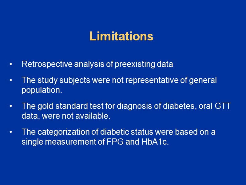 retrospective study limitations